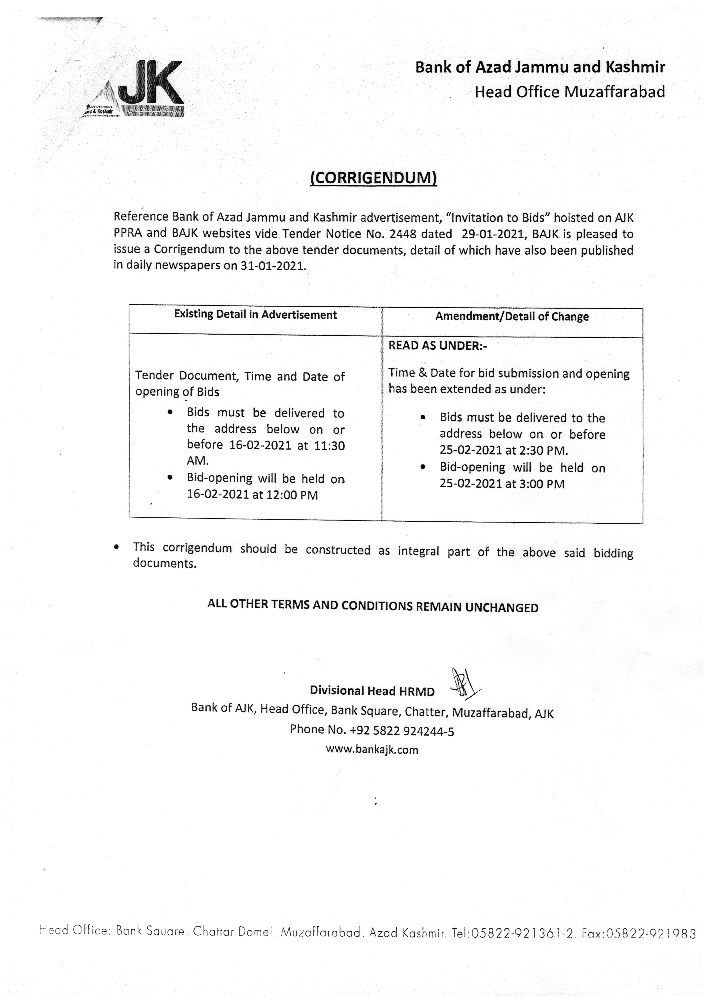 Bank of AJK
