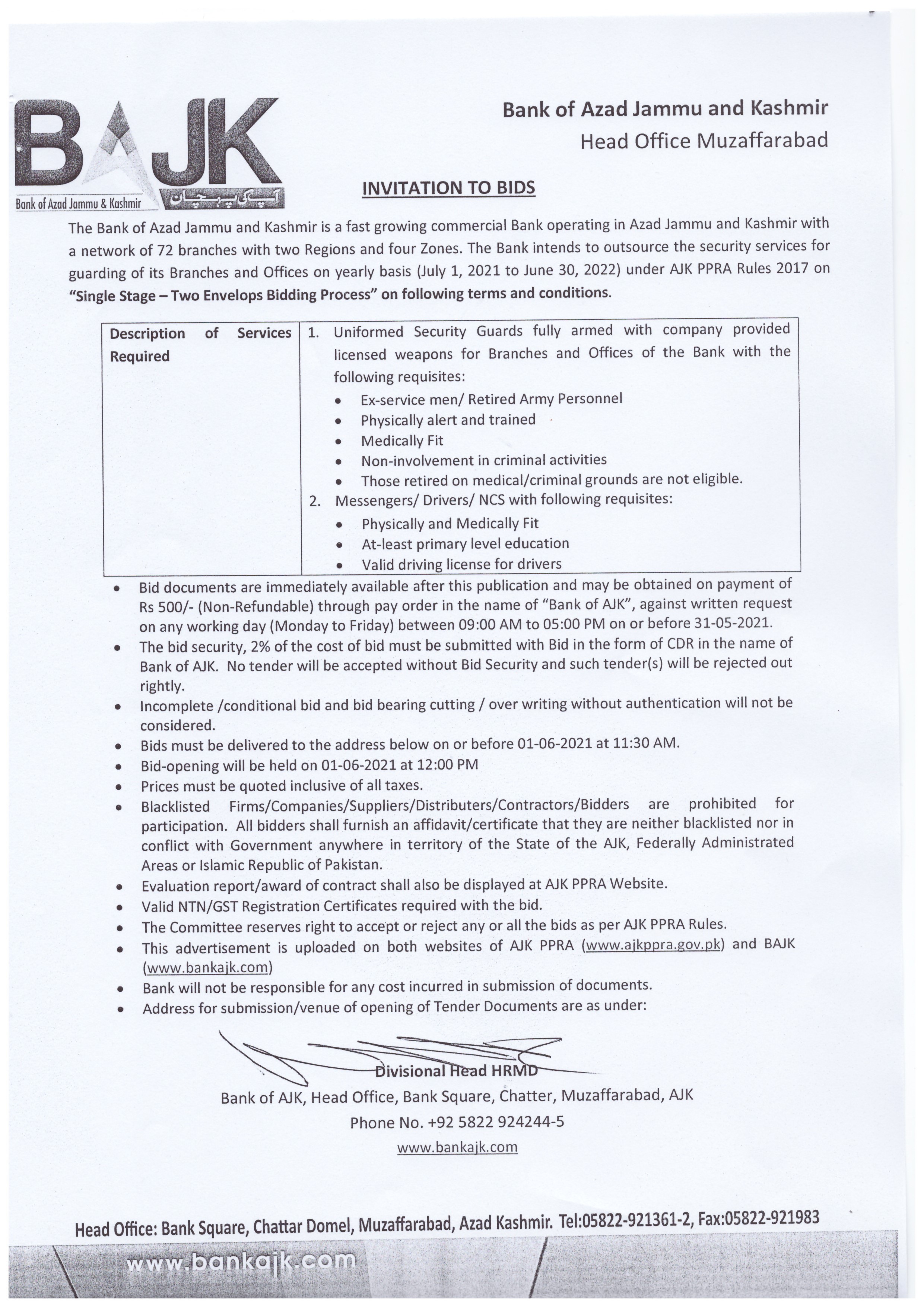 Bank of AJK